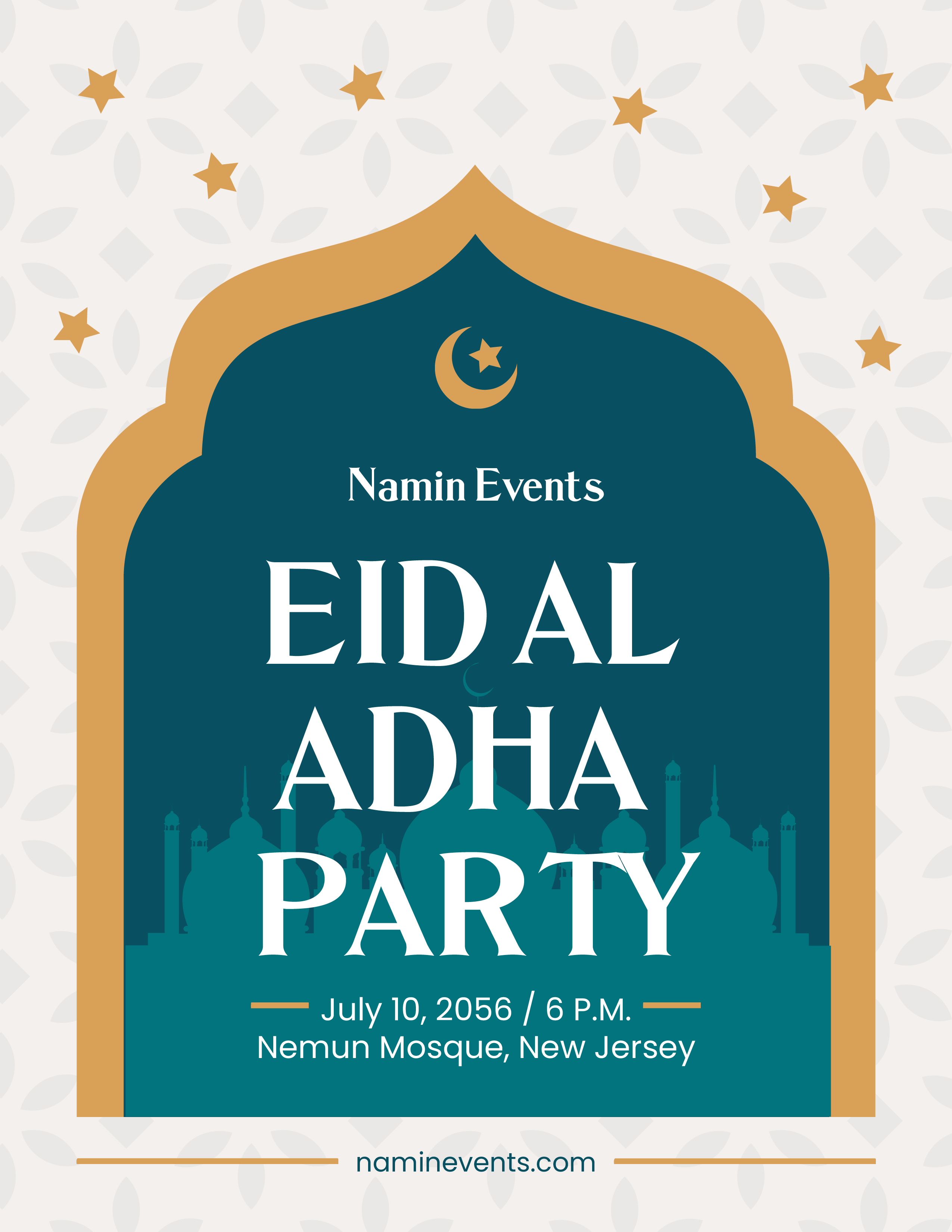 Free Simple Eid Al Adha Flyer Template - Download in Word, Google Docs ...