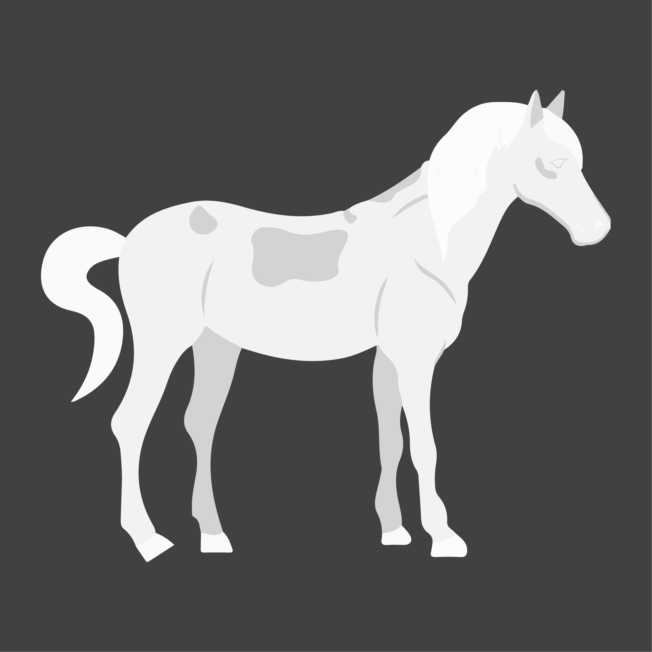 Horse Clipart Black And White