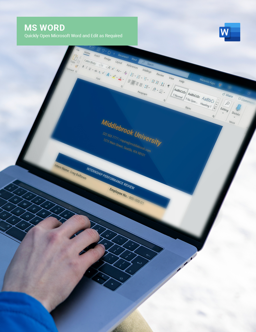 Internship Performance Review Template - Google Docs, Word | Template.net