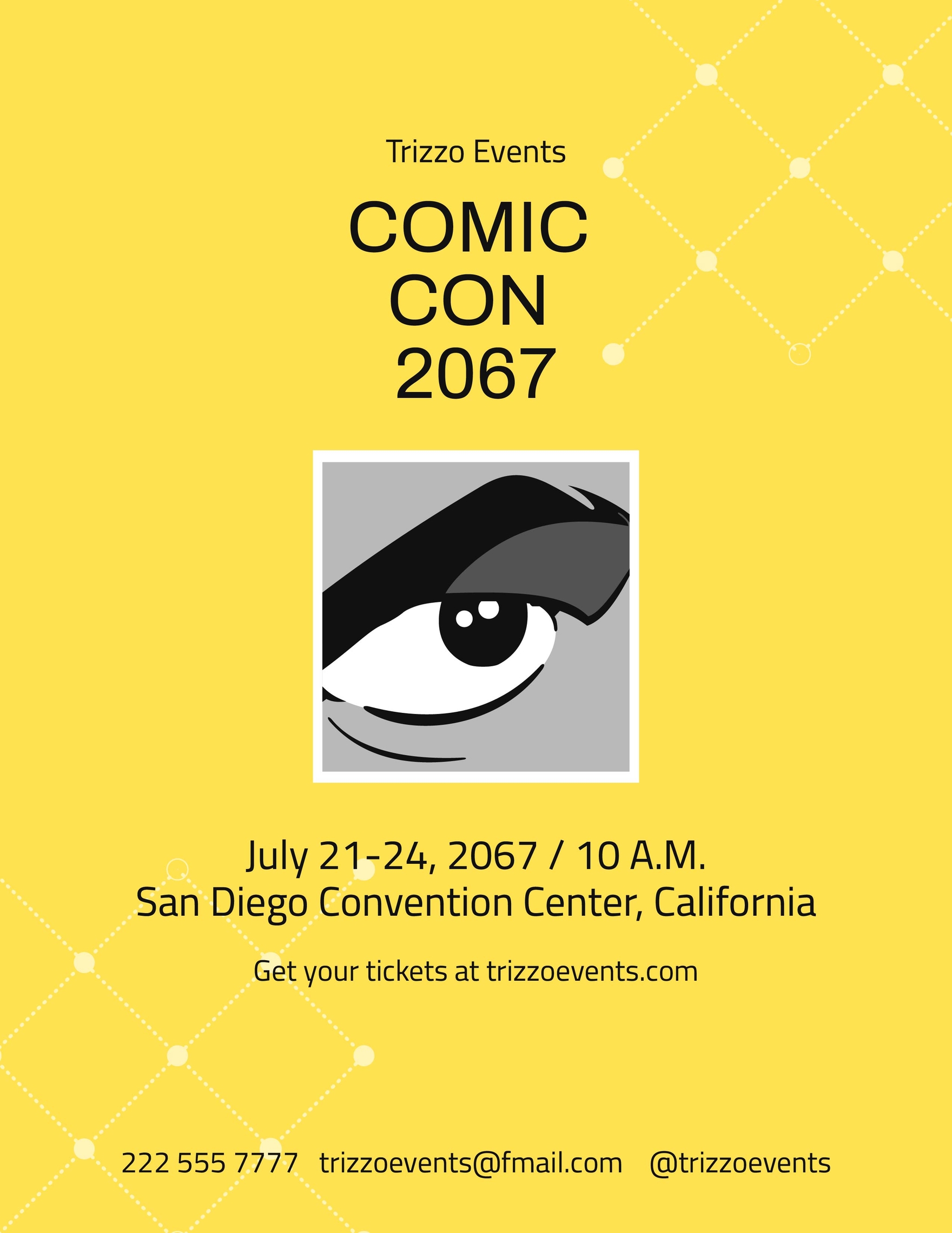 Free Modern Comic Con Flyer Template Google Docs Illustrator Word Apple Pages PSD 