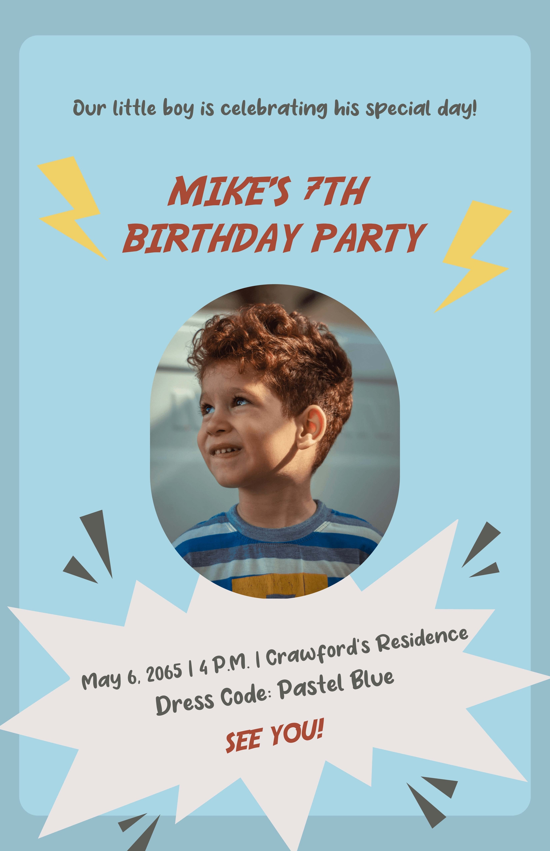 Boy Birthday Poster Download In Word Illustrator PSD Apple Pages Boy Birthday Poster Download In Word Illustrator PSD Apple Pages