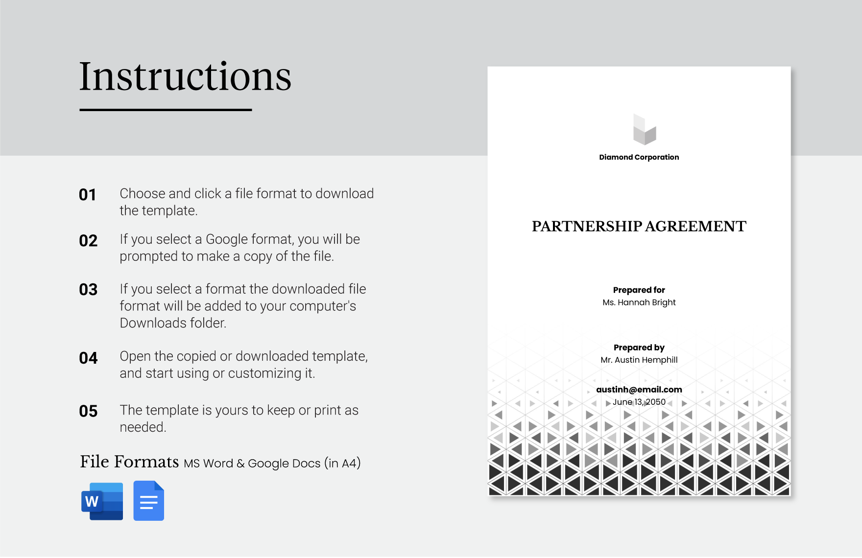Free Partnership Agreement Template - Download in Word, Google Docs ...