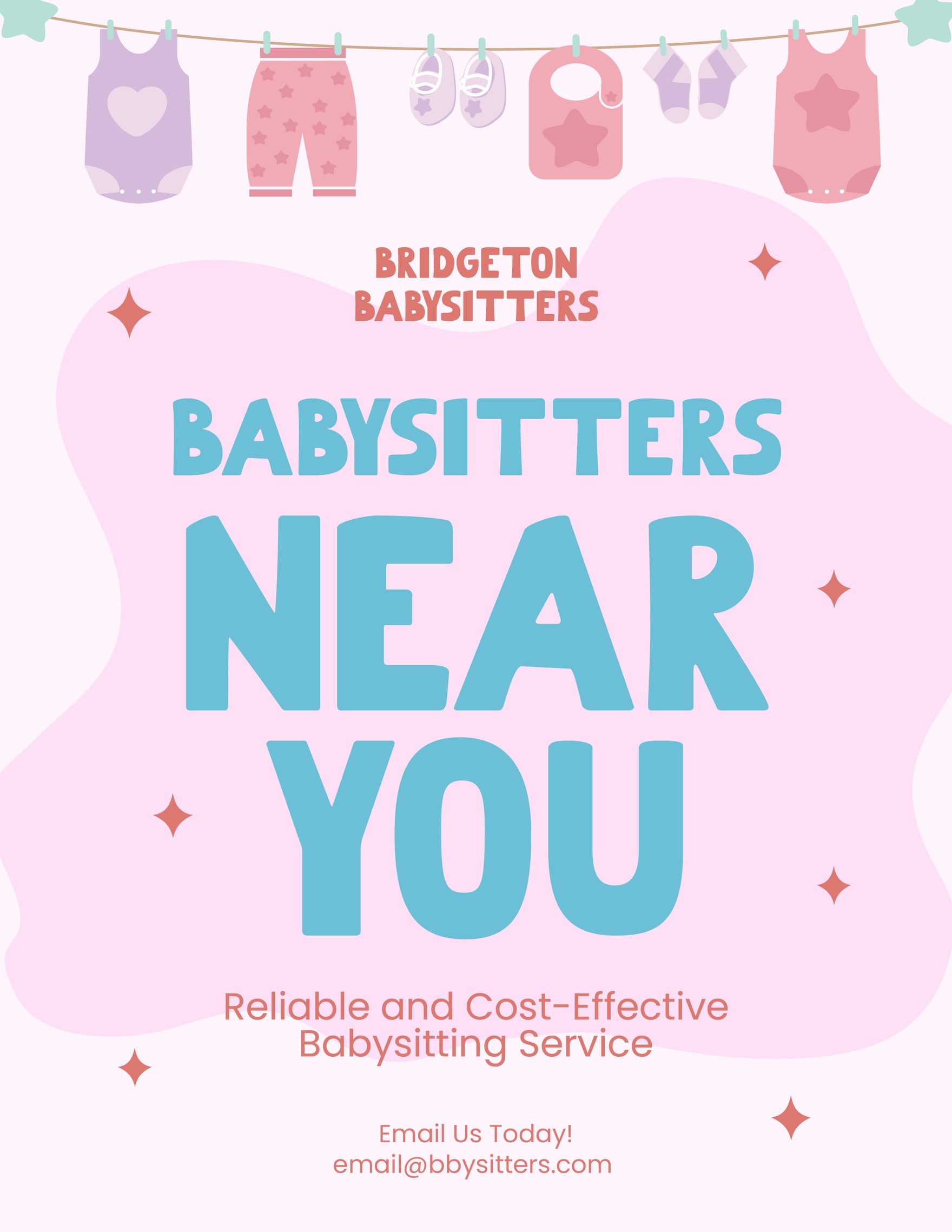 Free Simple Babysitting Flyer Download In Word Illustrator PSD 