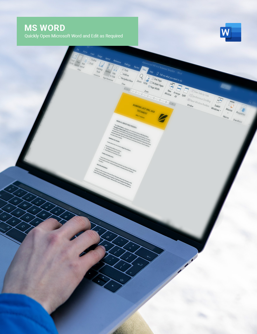 Alabama Last Will And Testament Template Download In Word Google 