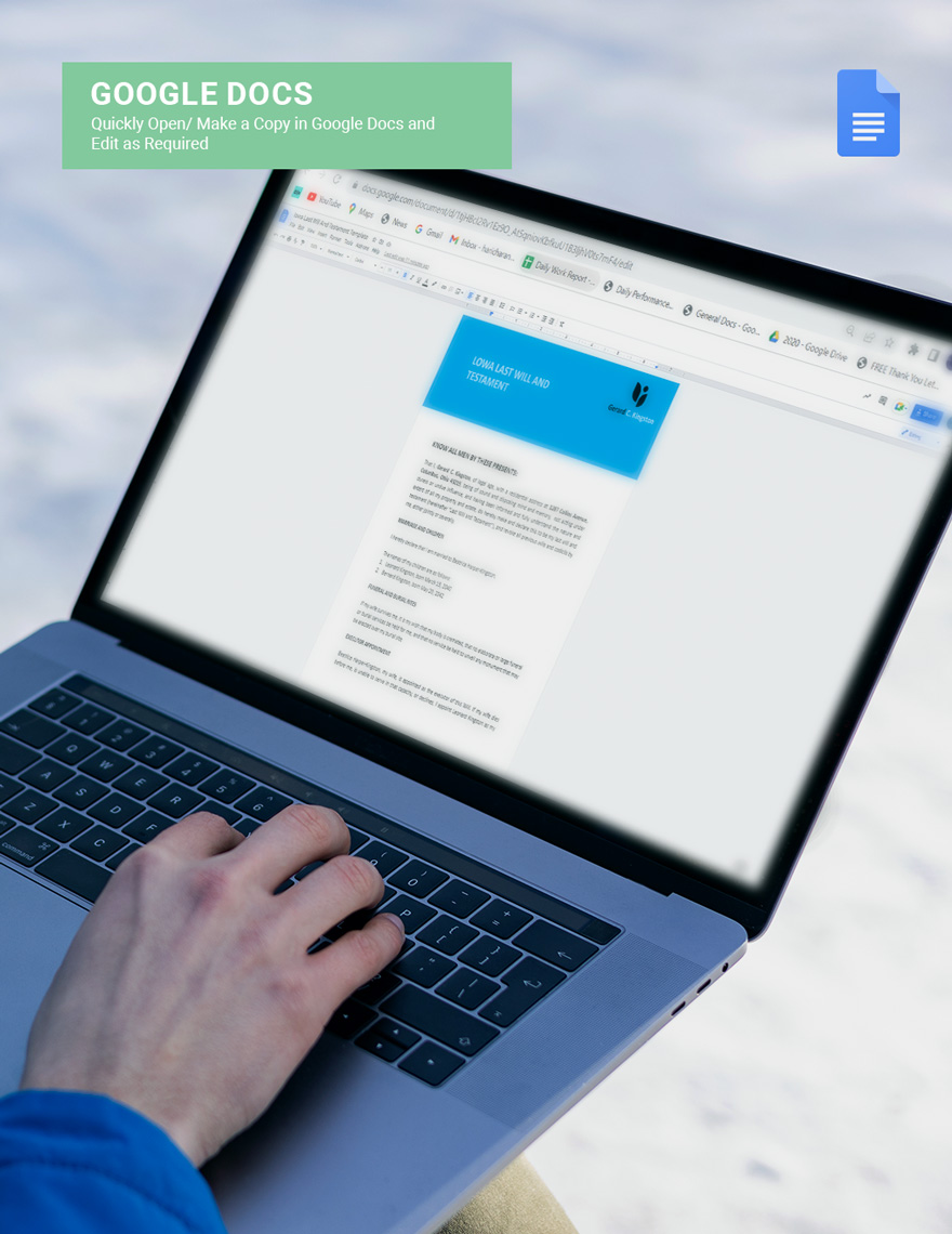 Iowa Last Will And Testament Template Download In Word Google Docs Template