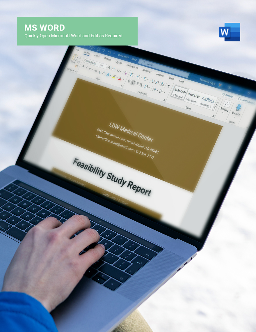 Feasibility Study Report Template in MS Word, GDocsLink - Download