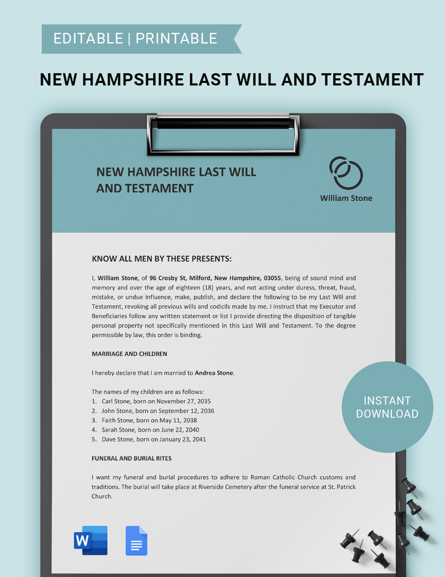 New Mexico Last Will And Testament Template Google Docs Word New Mexico Last Will And Testament Template Google Docs Word