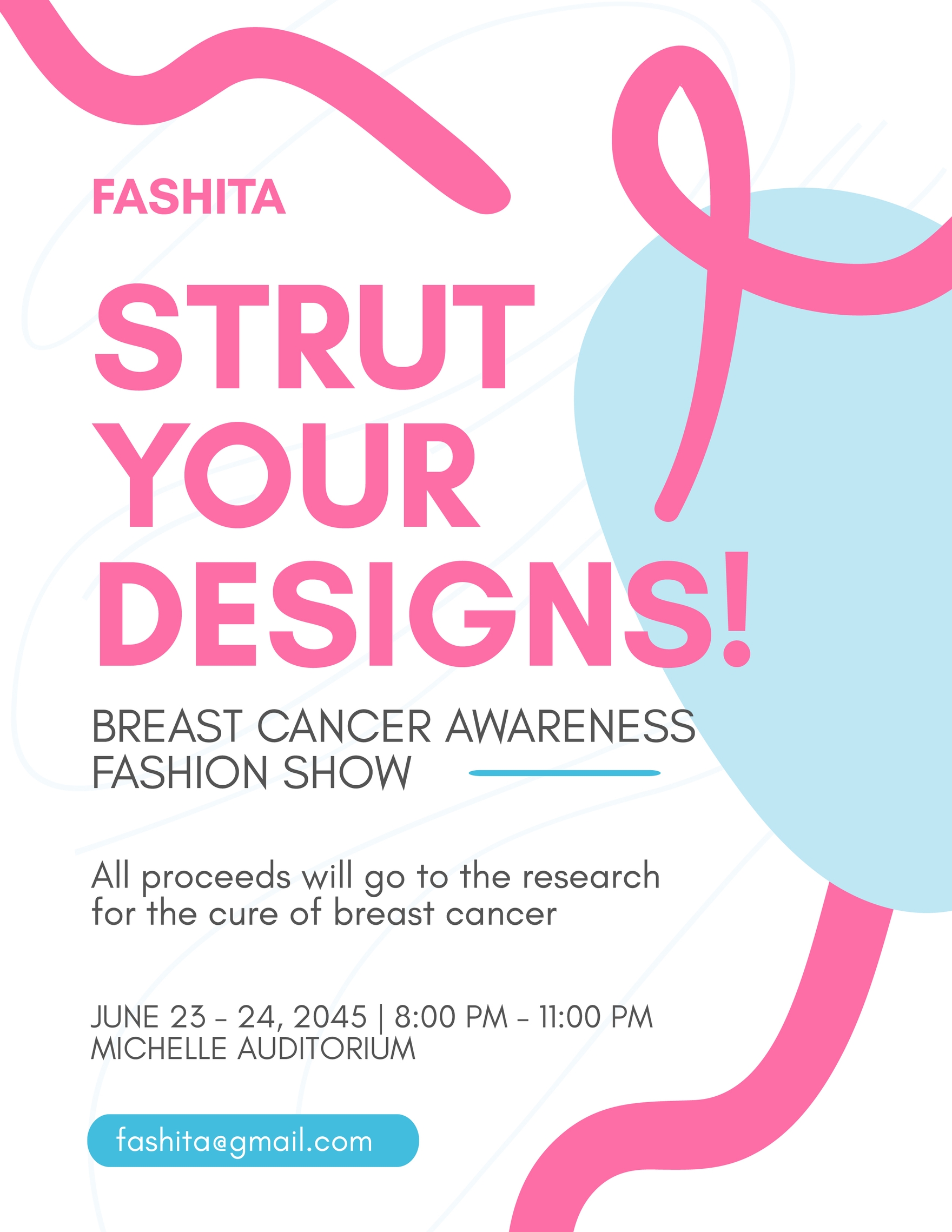 FREE Cancer Flyer Word Template Download Template