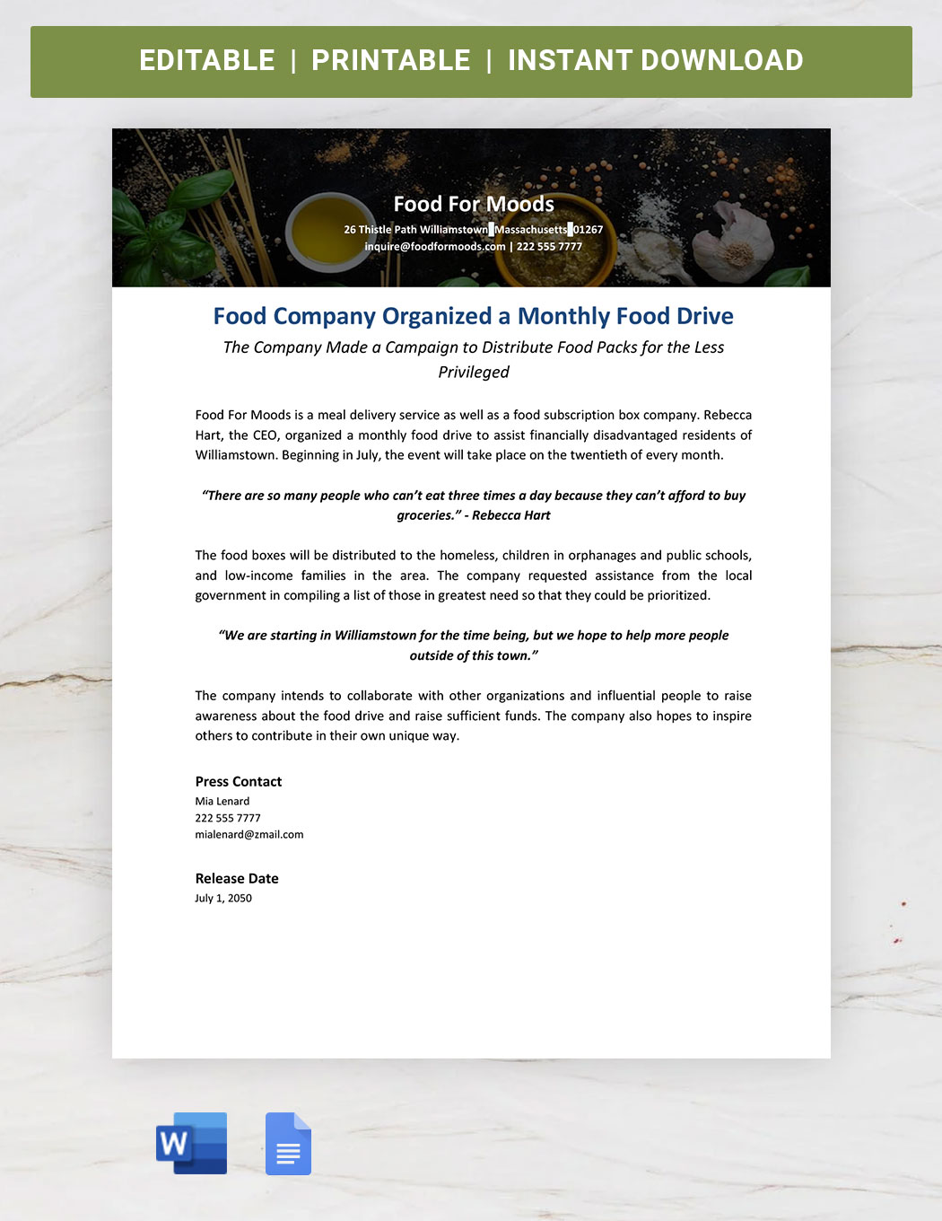 Law Enforcement Press Release Template - Download in Word, Google Docs ...