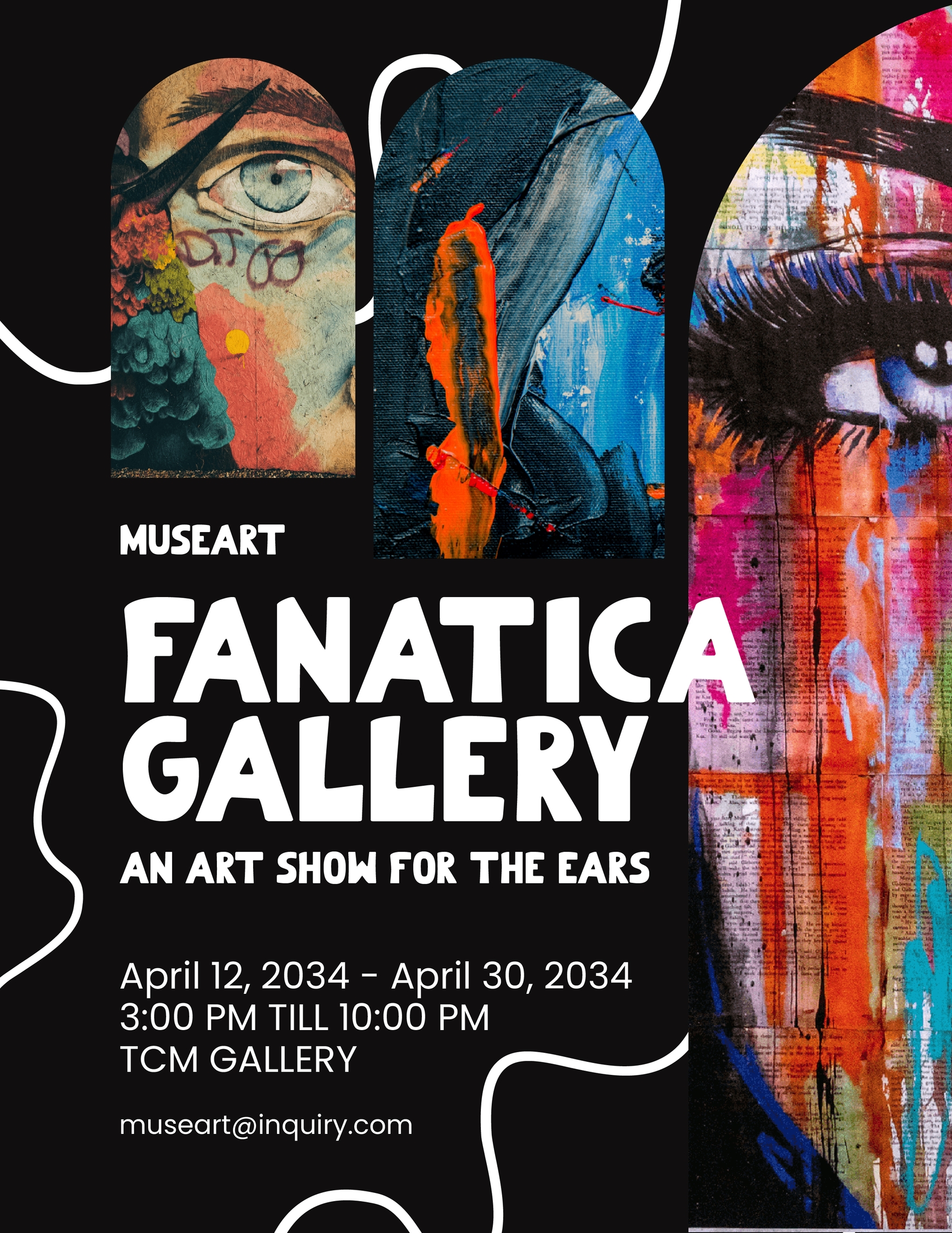 Art Show Flyer Template Download In Word Google Docs Illustrator 