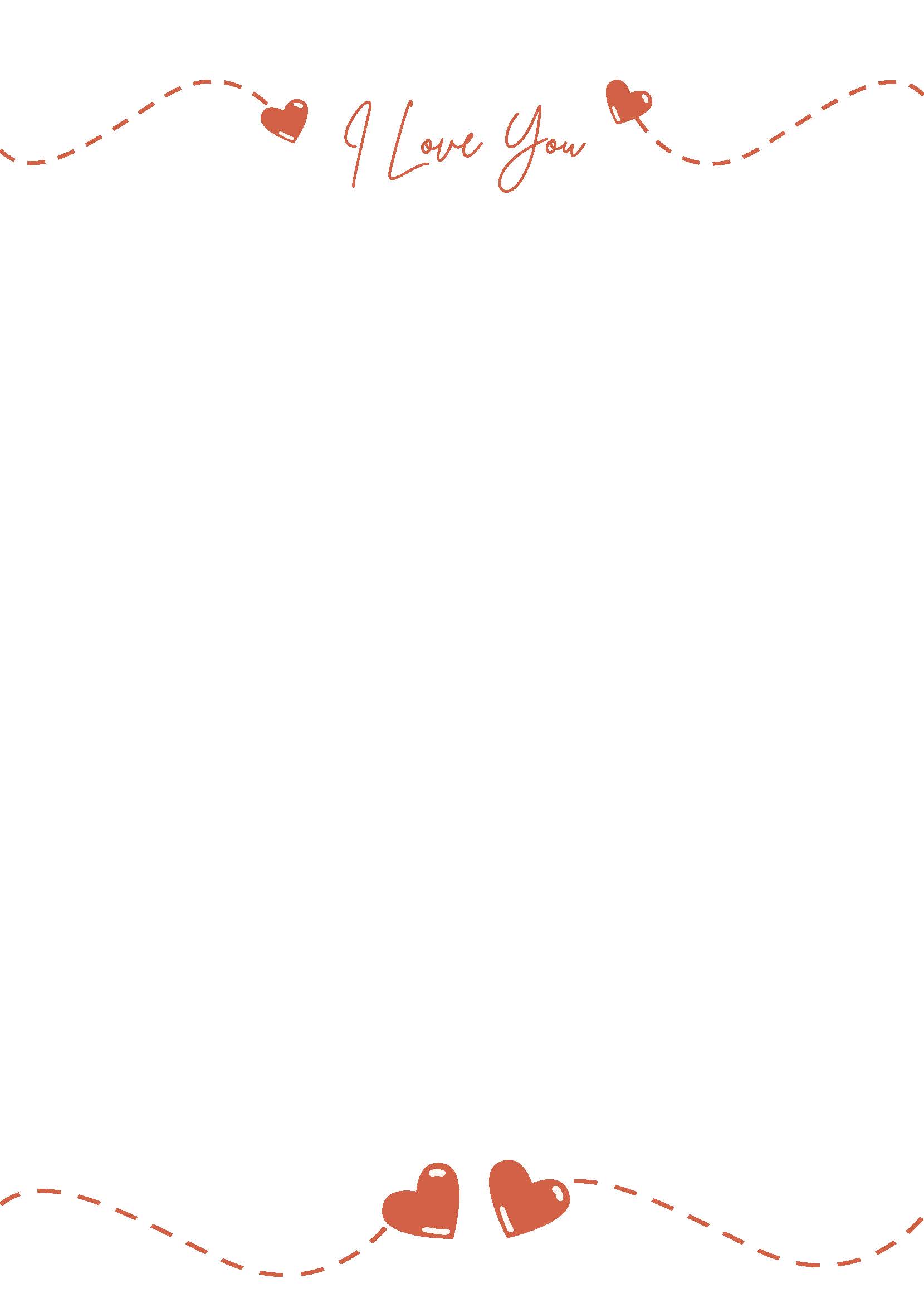 Love Page Border Google Docs Illustrator Word Template