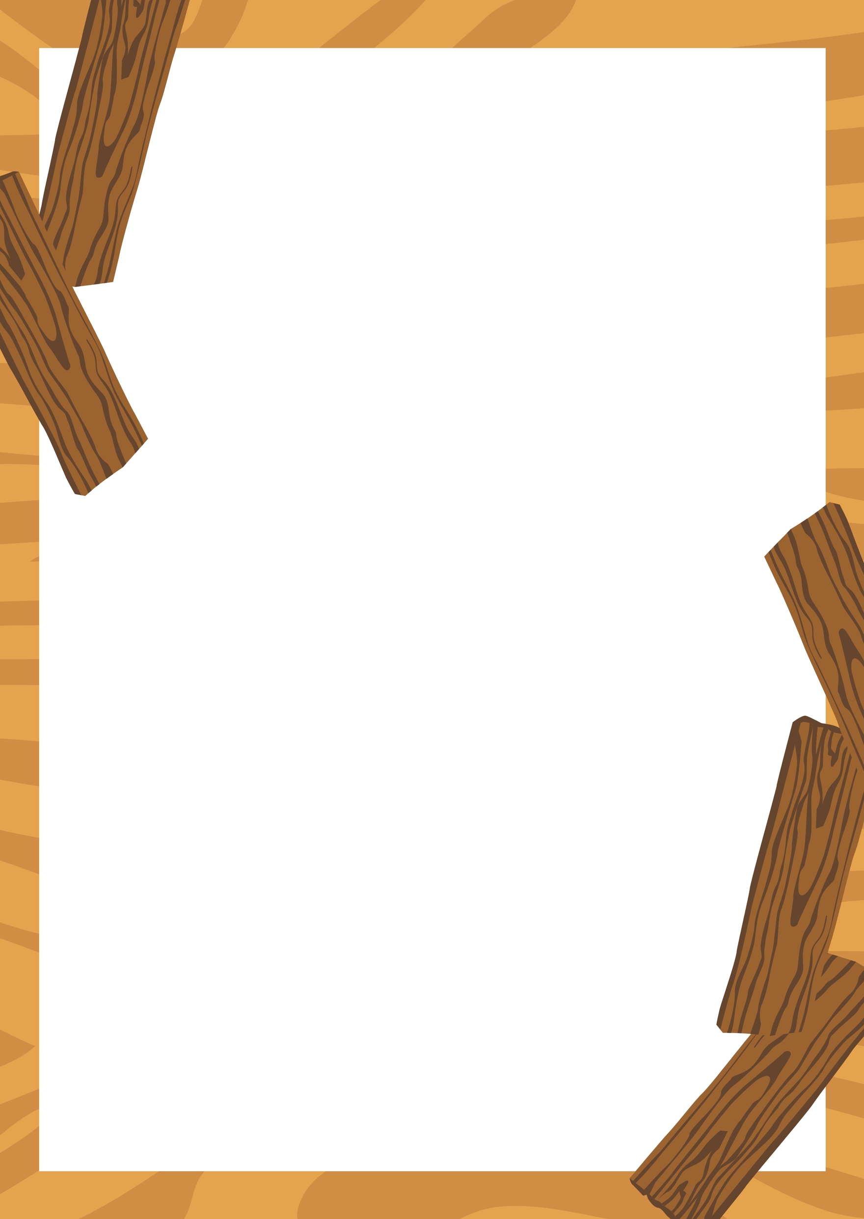 Wood Page Border In Illustrator MS Word GDocsLink Download