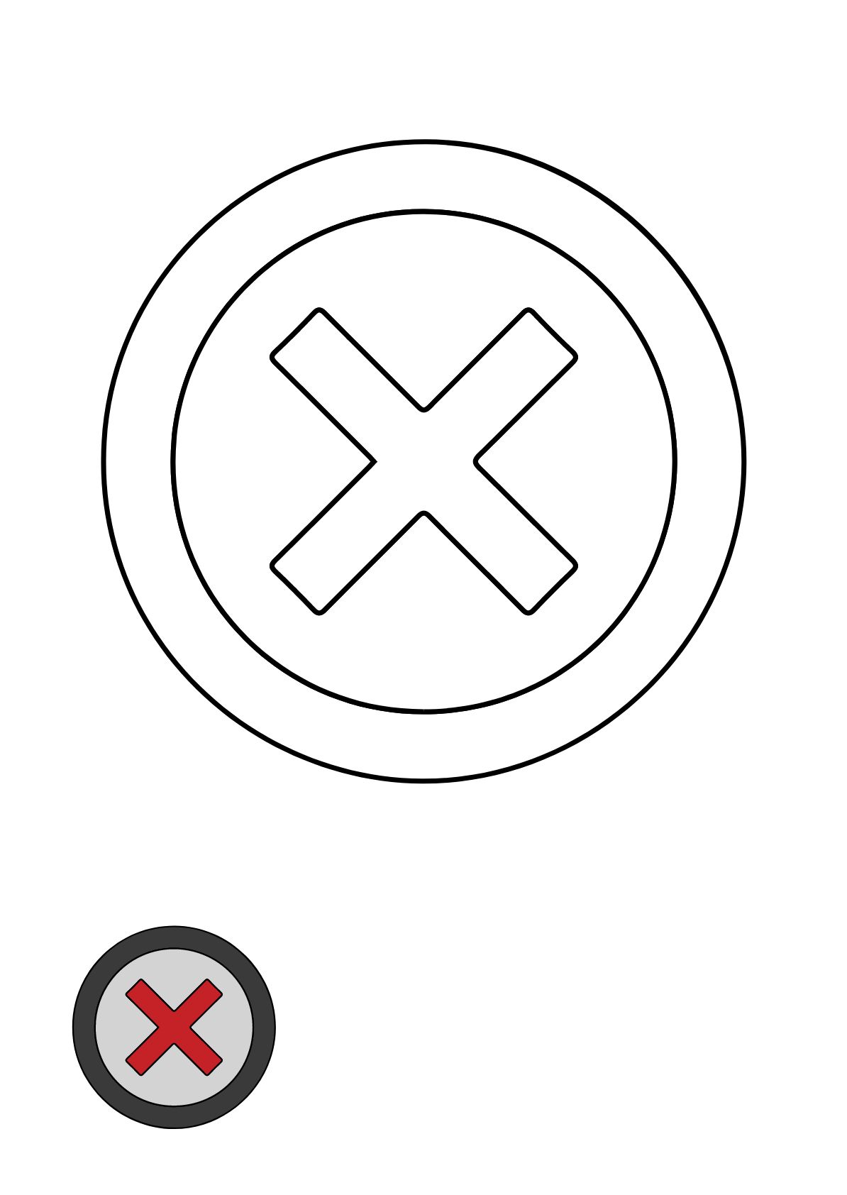 Free Round Black Tick Mark coloring page - Download in PDF, JPG ...