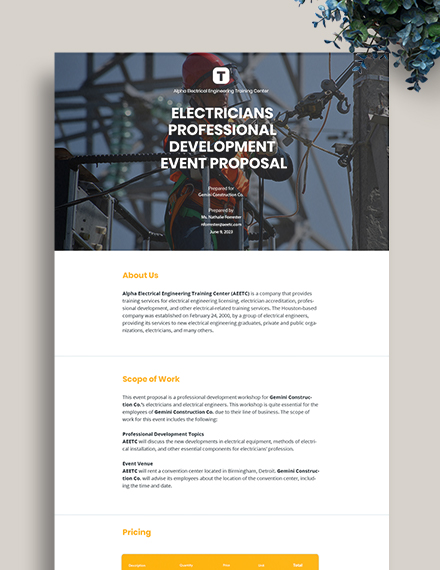 FREE Birthday Event Proposal Letter Template - Word | Google Docs ...