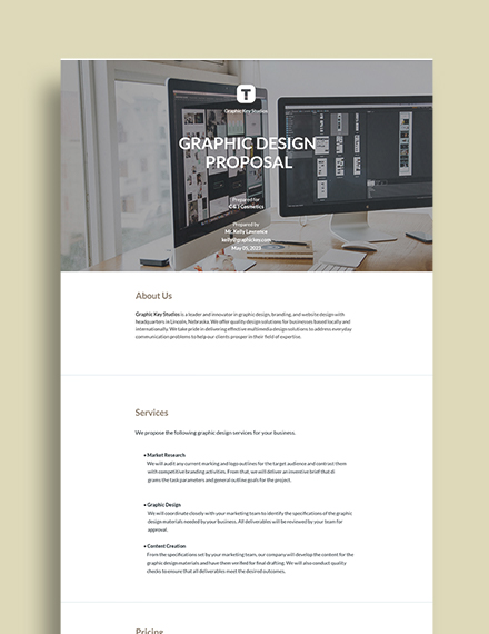 Design Proposal Template - Google Docs, InDesign, Word, Apple Pages ...
