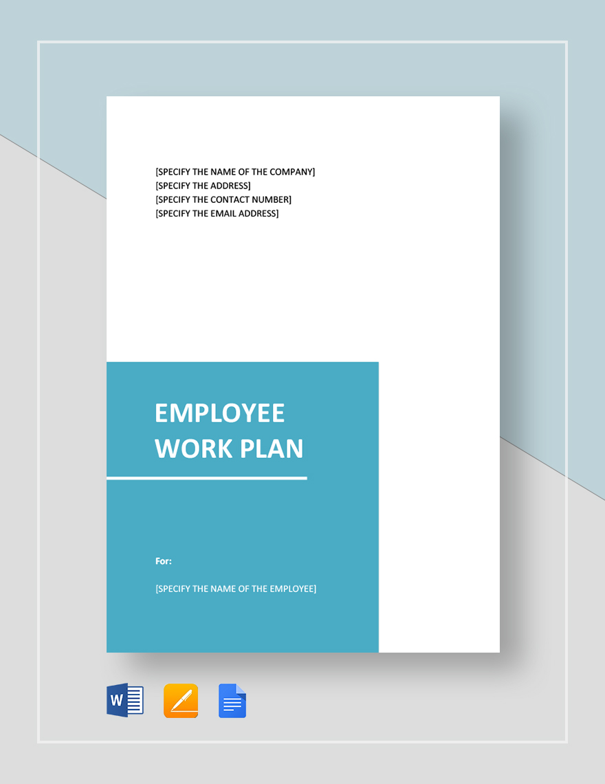 Employee Work Plan Template Download In Word Google Docs Apple Pages Template