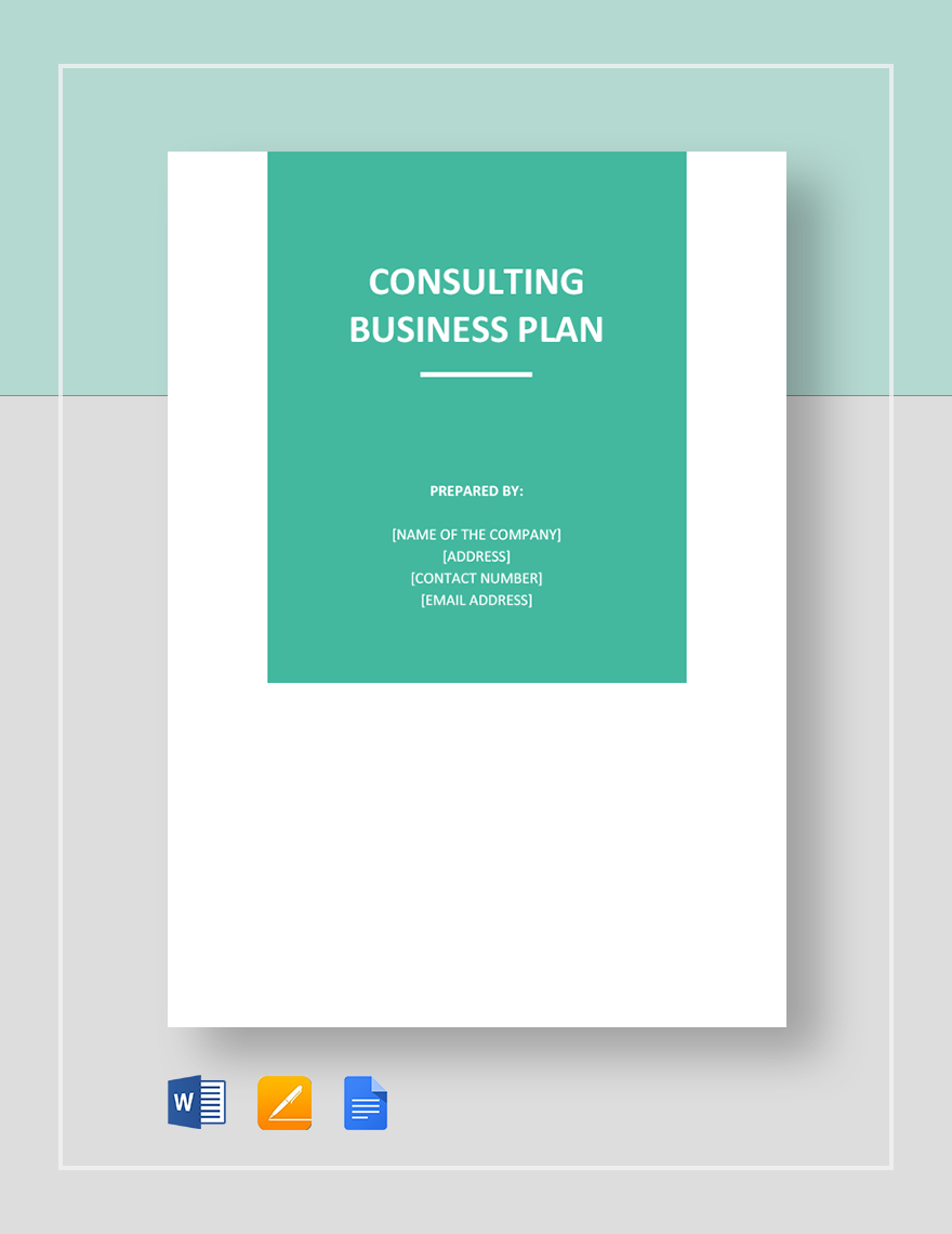 Free Consulting Business Plan Template Prntbl concejomunicipaldechinu