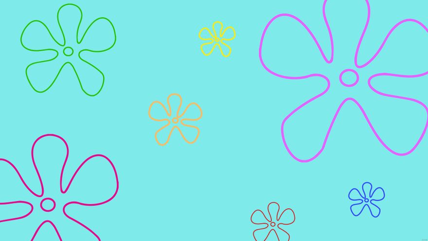 Spongebob Flowers Background