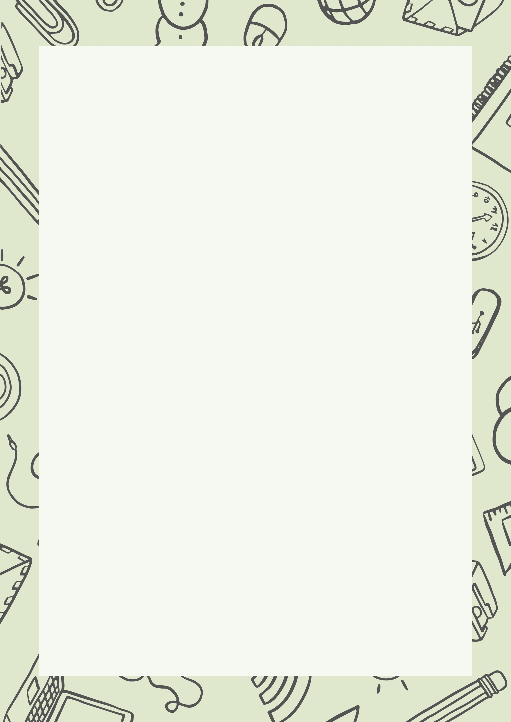 Math Border For Word
