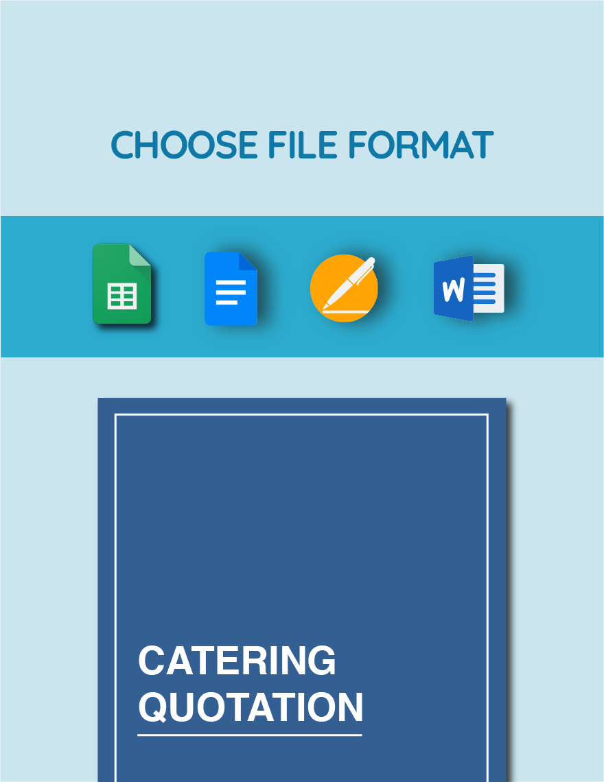 Catering Quotation Template - Download in Word, Google Docs, Google ...