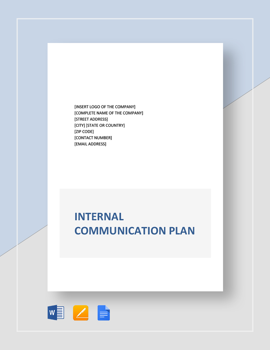 Internal Communication Plans - 11+ Examples, How to Create
