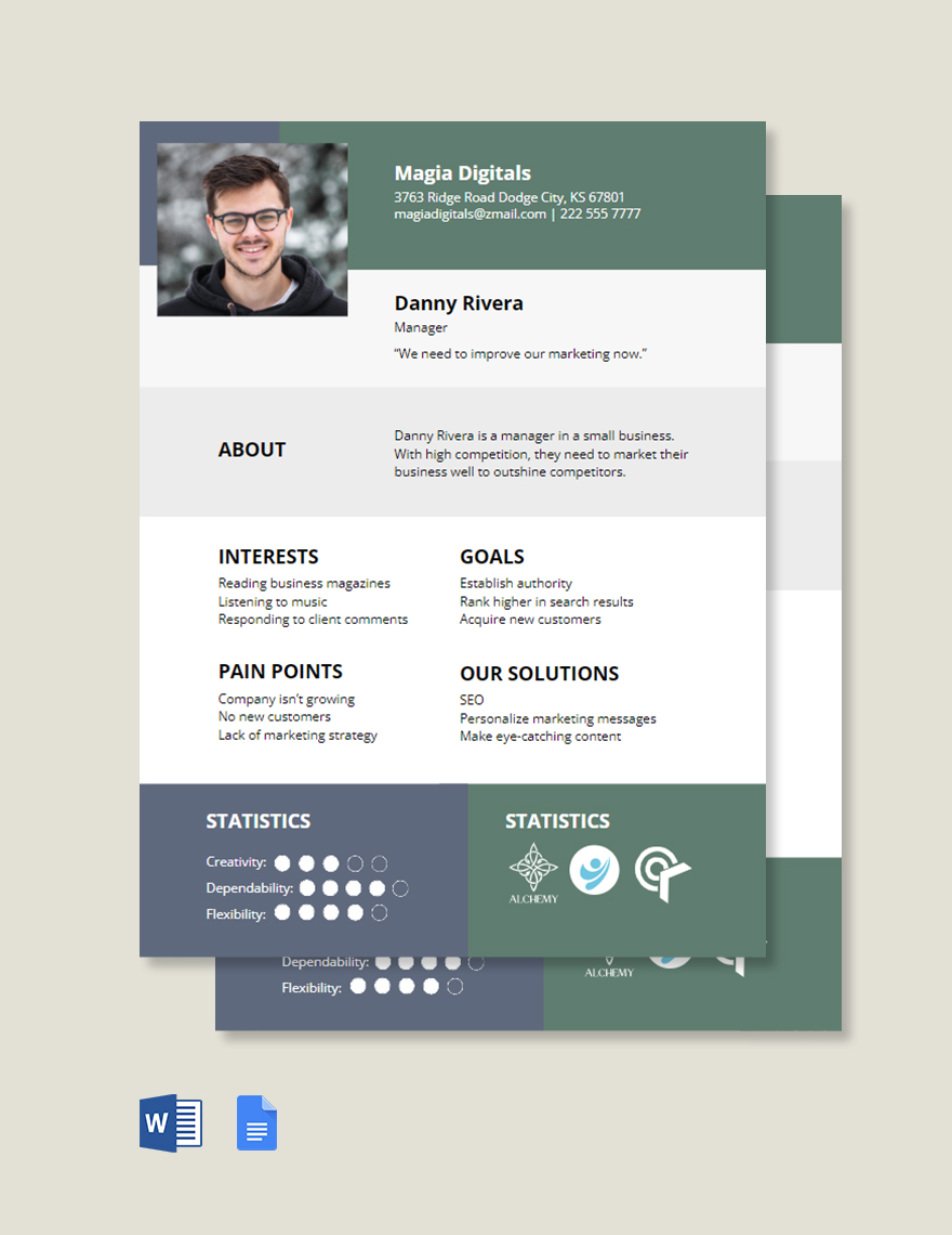 FREE Customer Persona Word - Template Download | Template.net