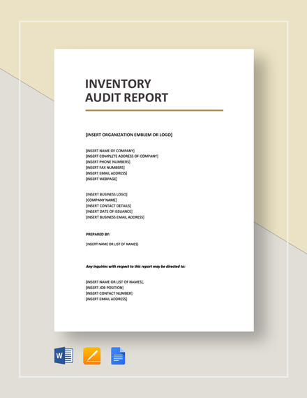 21+ Inventory Report Templates – Free Sample, Example, Format Download