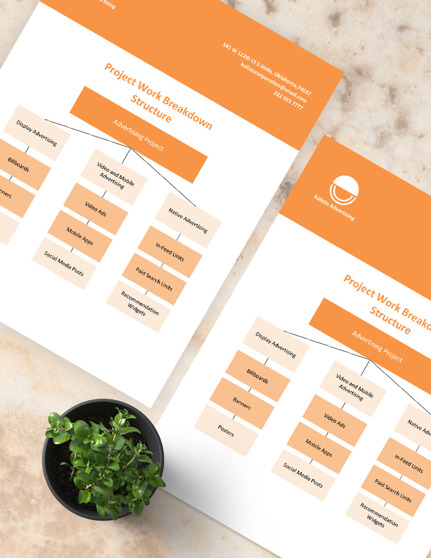 Project Work Breakdown Structure Template - Google Docs, Word ...