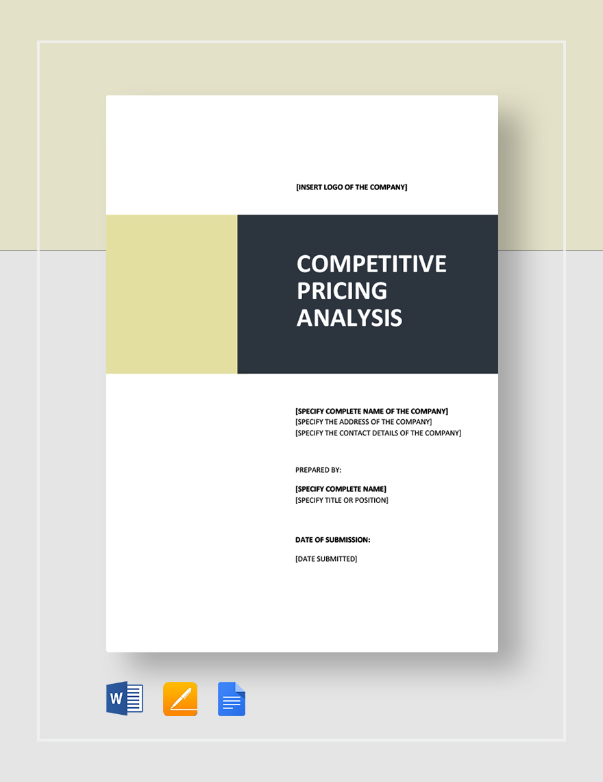 Simple Competitive Analysis Template Google Docs Word Template Simple Competitive Analysis Template Google Docs Word Template