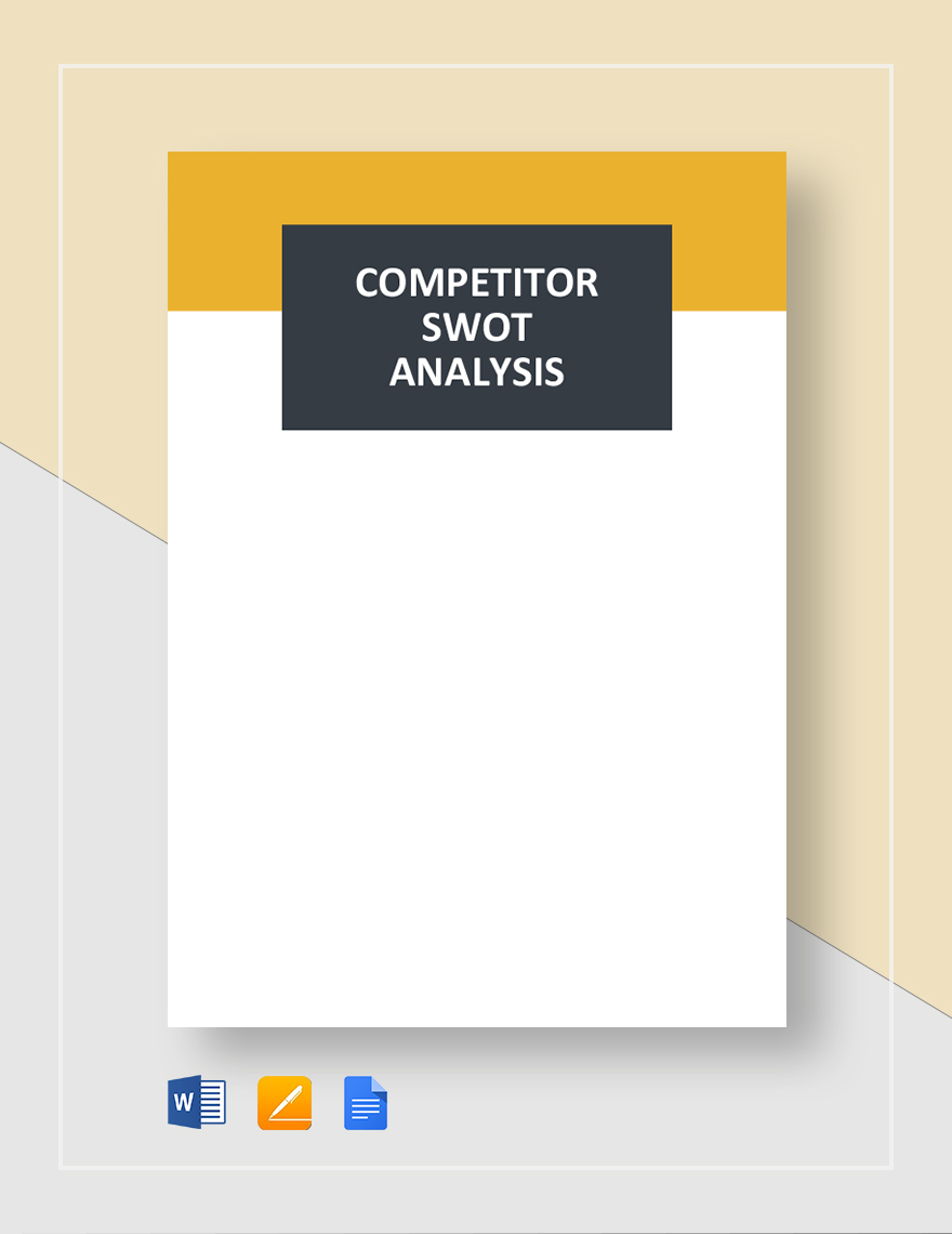 Printable SWOT Analysis Template - Google Docs, Word, Apple Pages ...