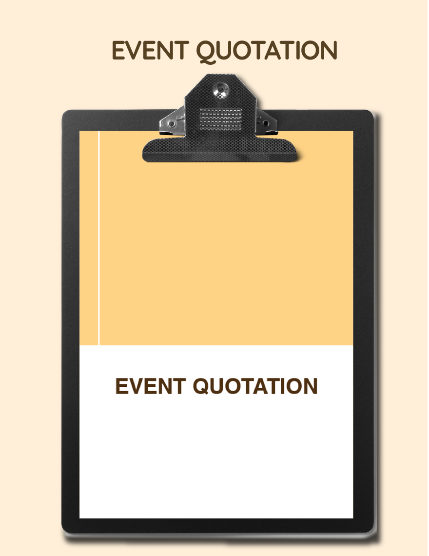 Event Quotation Template In Google Sheets MS Word GDocsLink Pages 