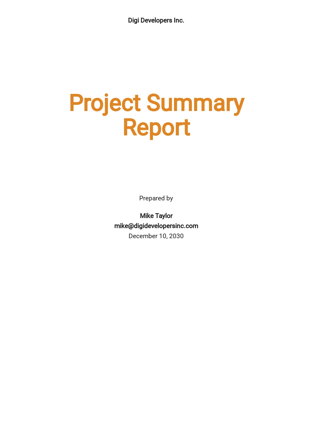 43+ FREE Project Report Templates [Edit & Download] | Template.net