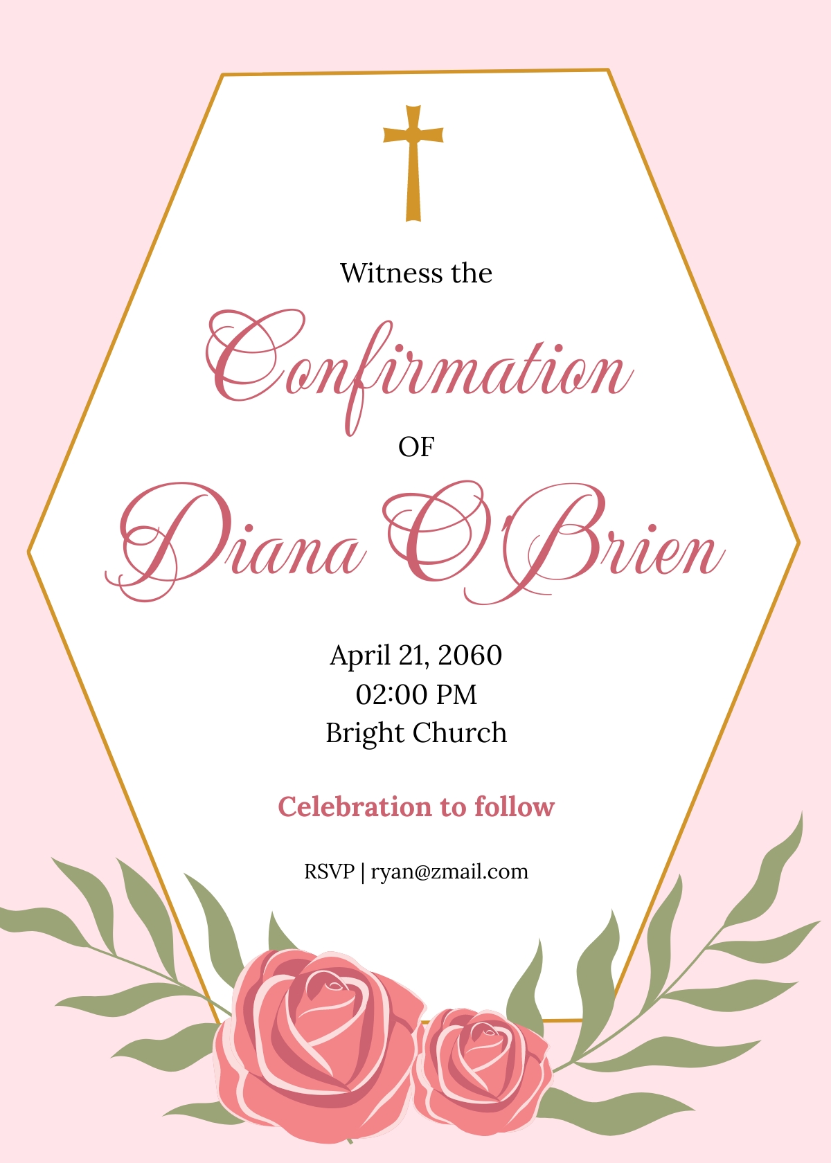 Downloadable Confirmation Invitation Template Free Printable Templates