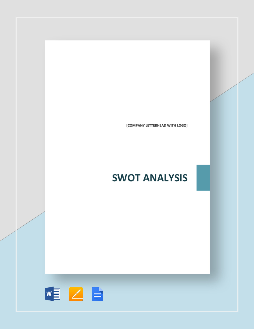 Printable SWOT Analysis Template - Google Docs, Word, Apple Pages ...