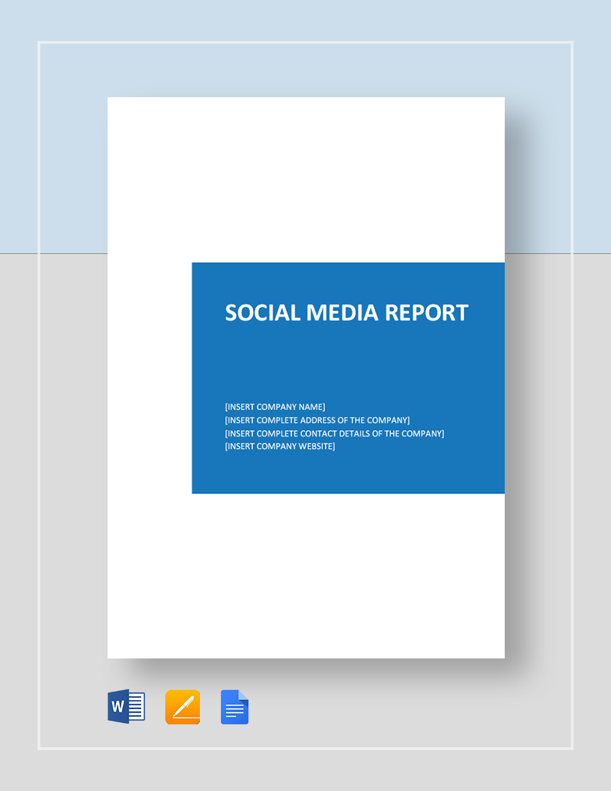 Editable Social Media Report Template - Google Docs, Word | Template.net