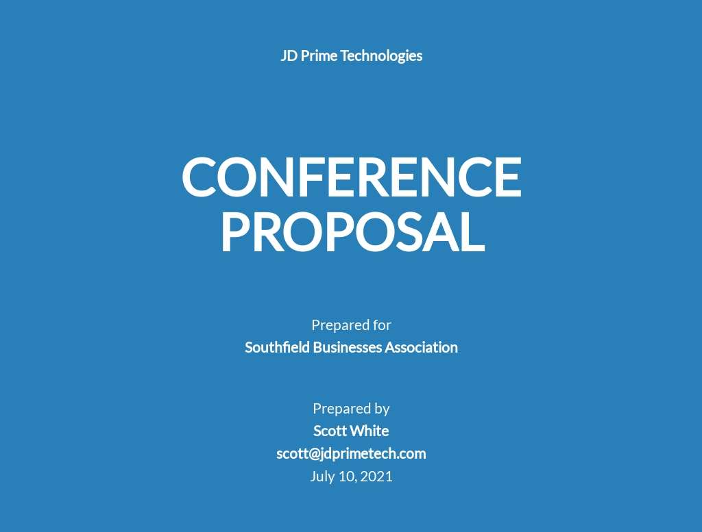 FREE Conference Proposal Templates in PDF | Template.net