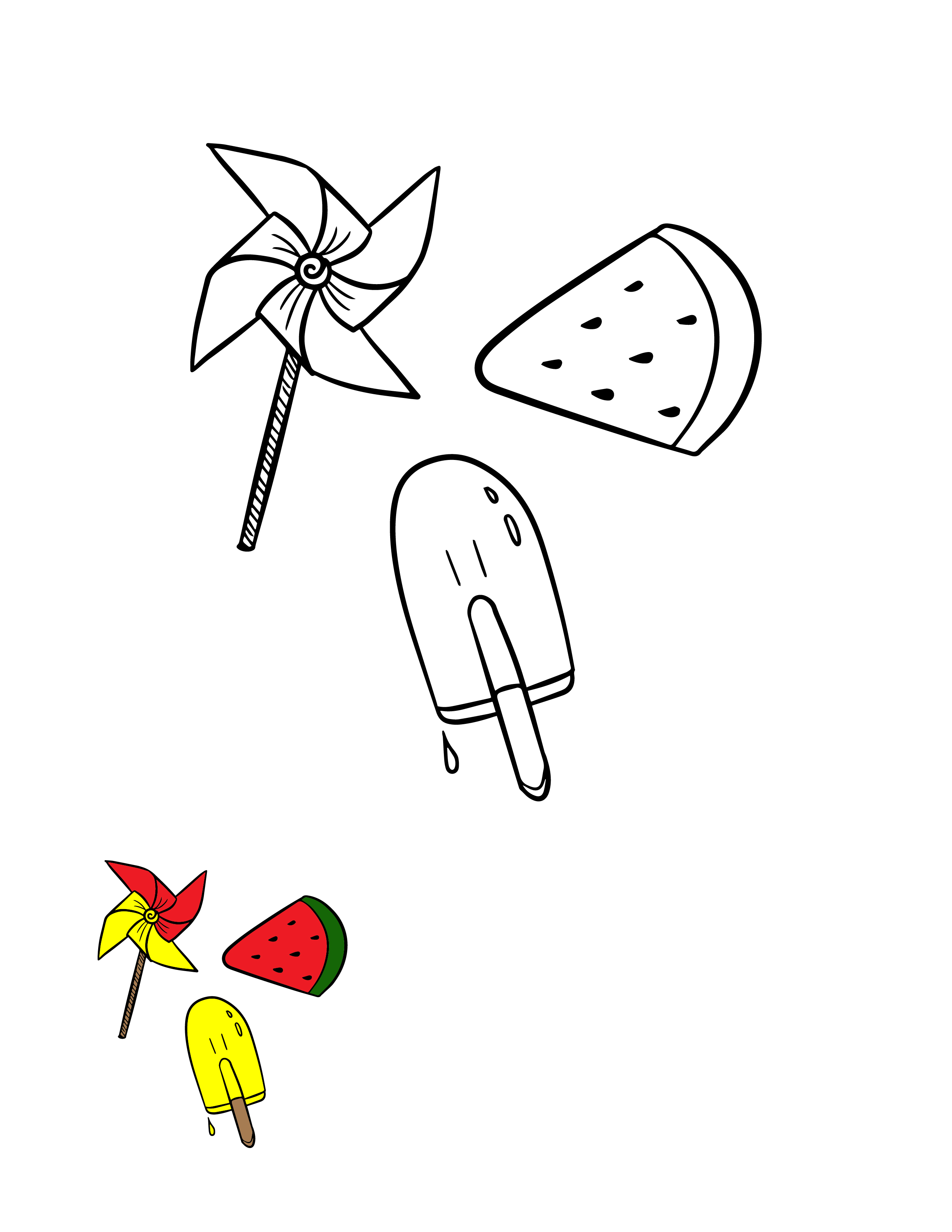 FREE Summer Coloring Pages Printable Image Download In PDF Template FREE Summer Coloring Pages Printable Image Download In PDF Template
