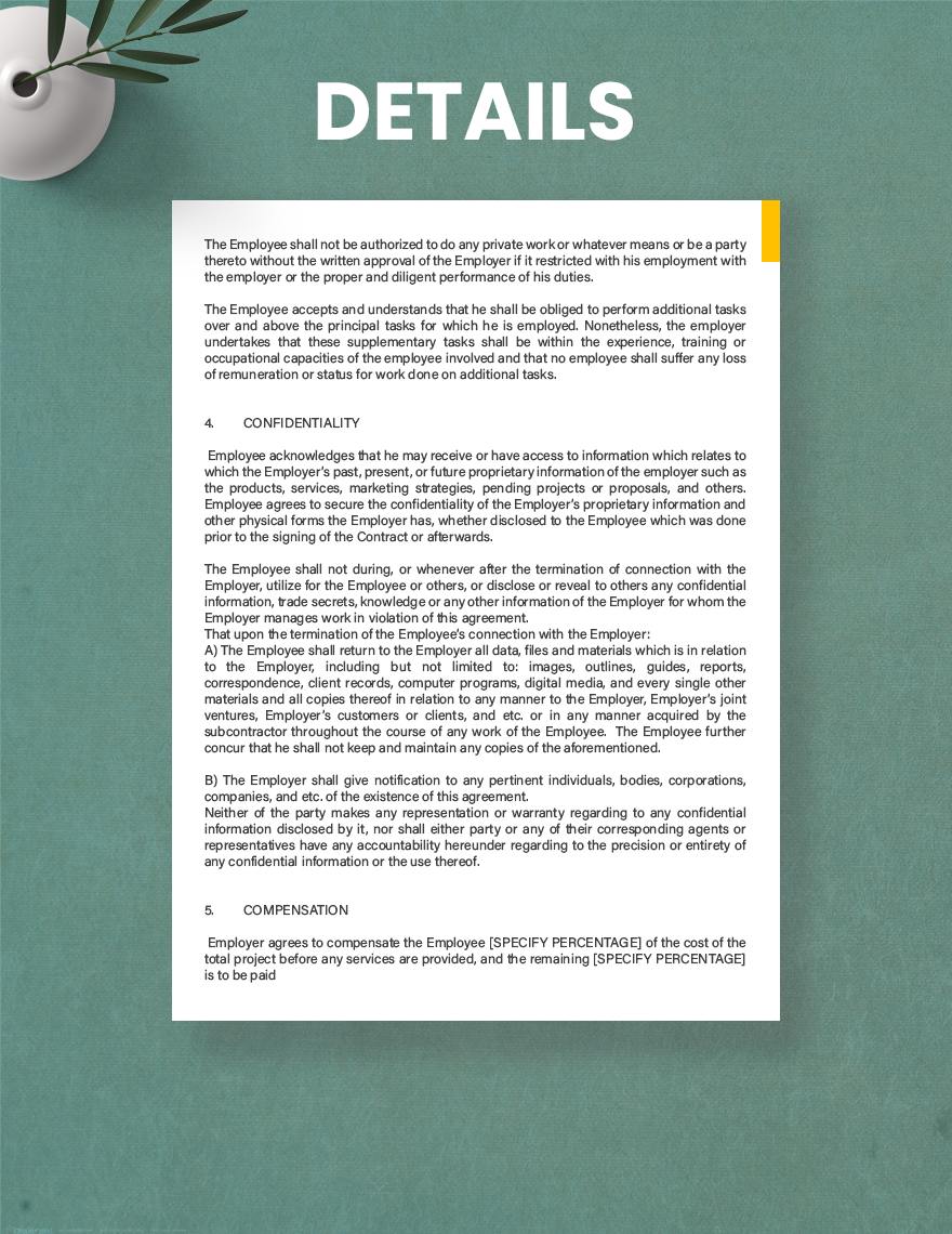 Graphic Designer Contract Template - Google Docs, Word, Apple Pages ...