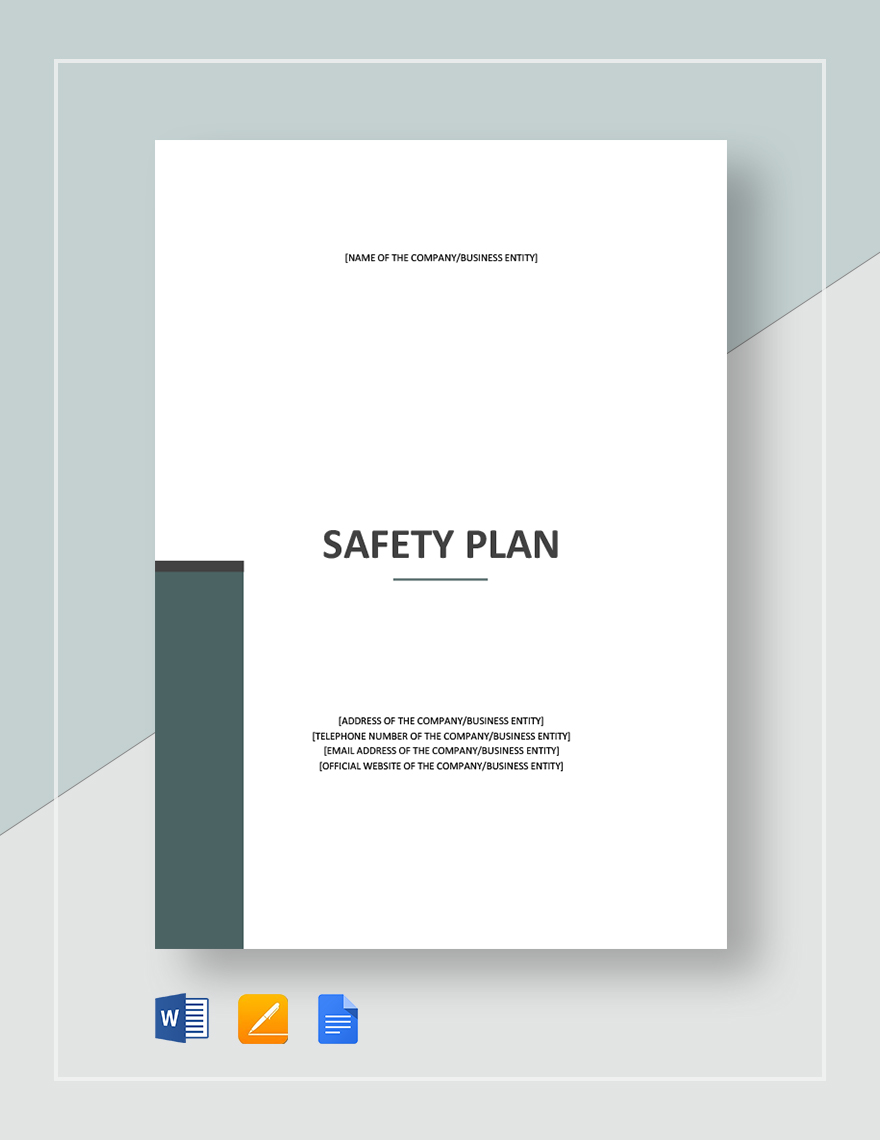 Subcontractor Site Specific Safety Plan Template Google Docs Word Apple Pages PDF 