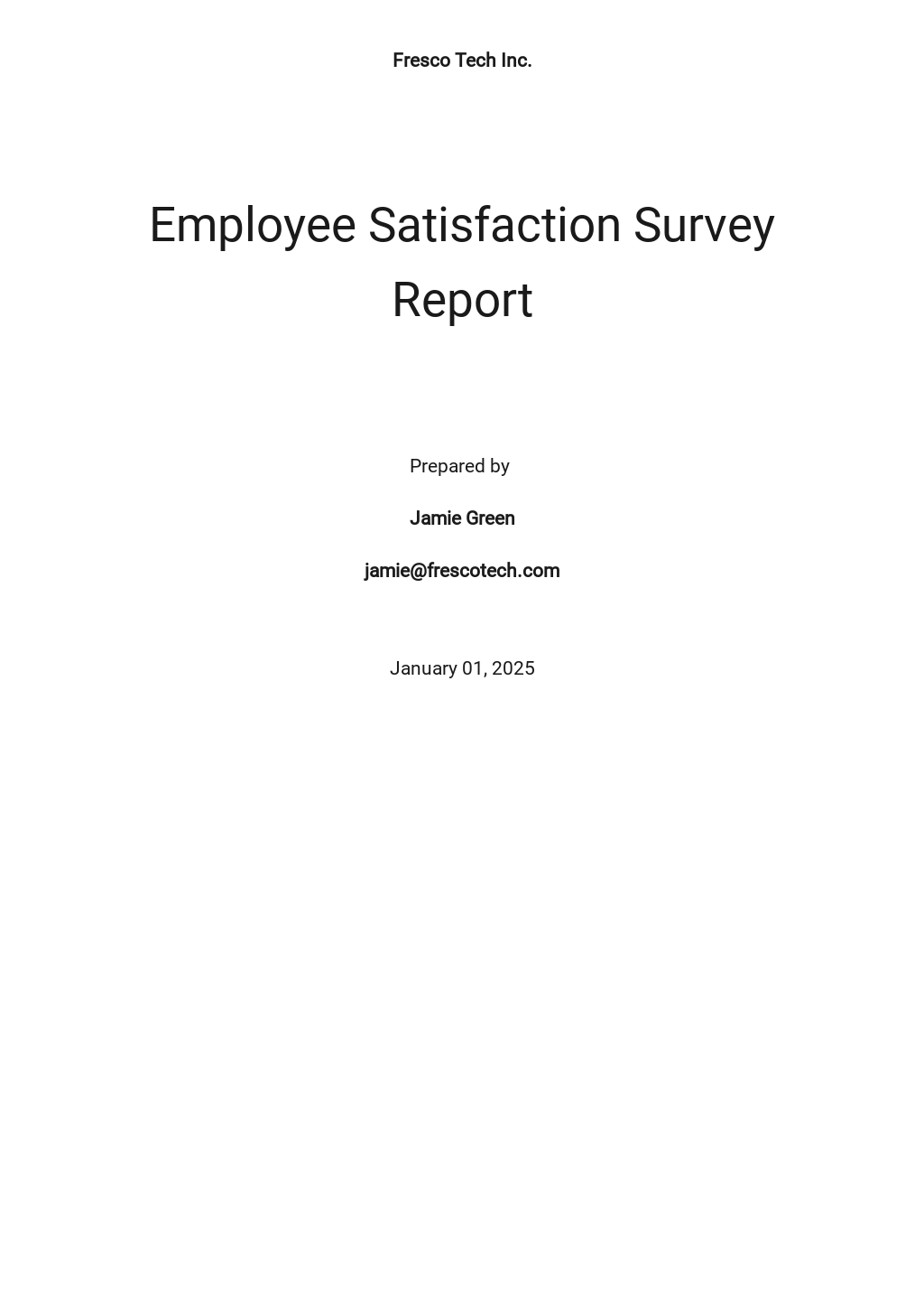 12+ FREE Survey Report Templates [Edit & Download] | Template.net