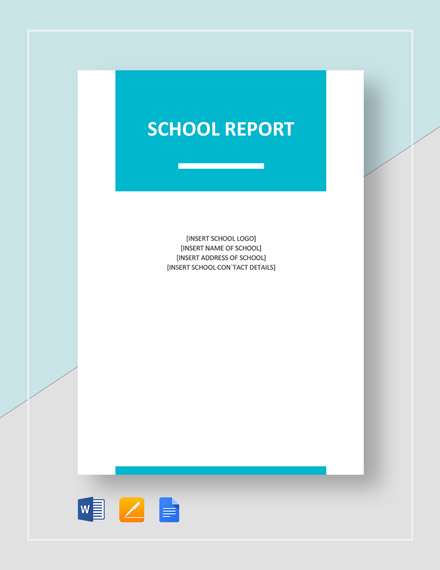 5+ Primary School Report Templates - Docs, Word, PDF, Pages