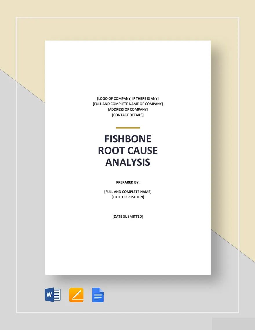 Incident Root Cause Analysis Template - Google Docs, Word, Apple Pages ...