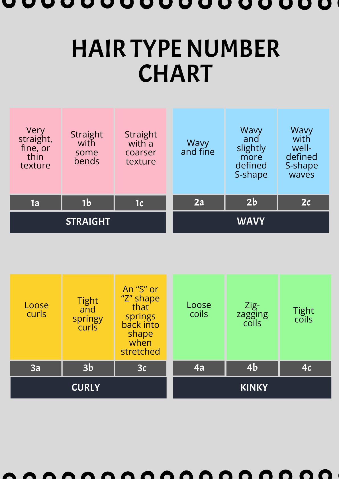 Hair Type Chart Template - Edit Online & Download Example | Template.net