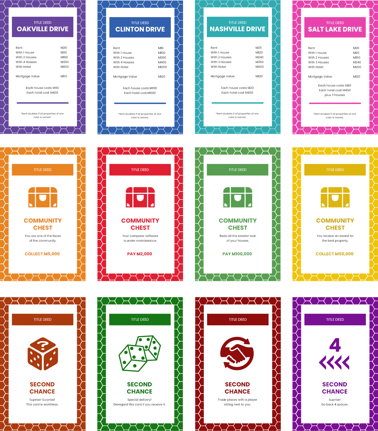 Monopoly Board Game Template Download In PDF Illustrator PSD SVG 