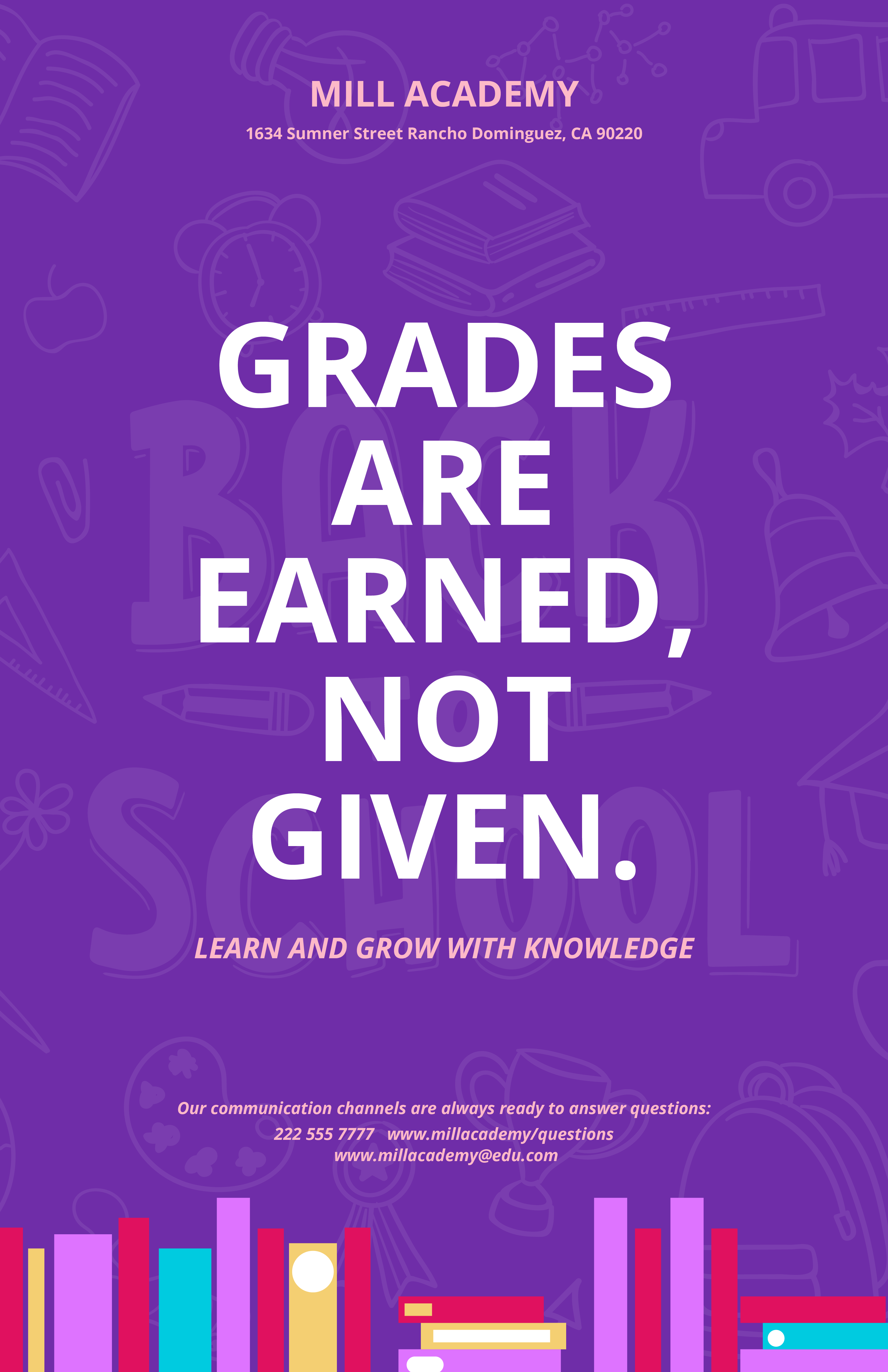 FREE Kindergarten Poster Template Download In Word Google Docs