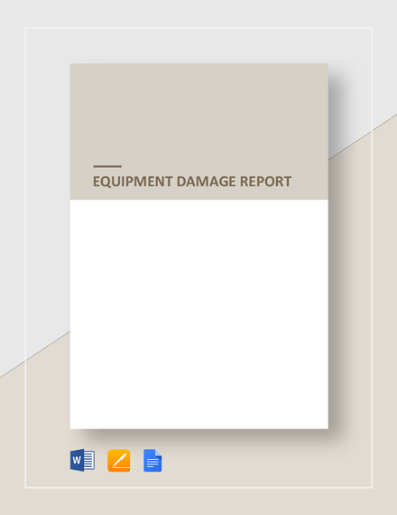 20+ Damage Report Templates - Sample, Example Format Download