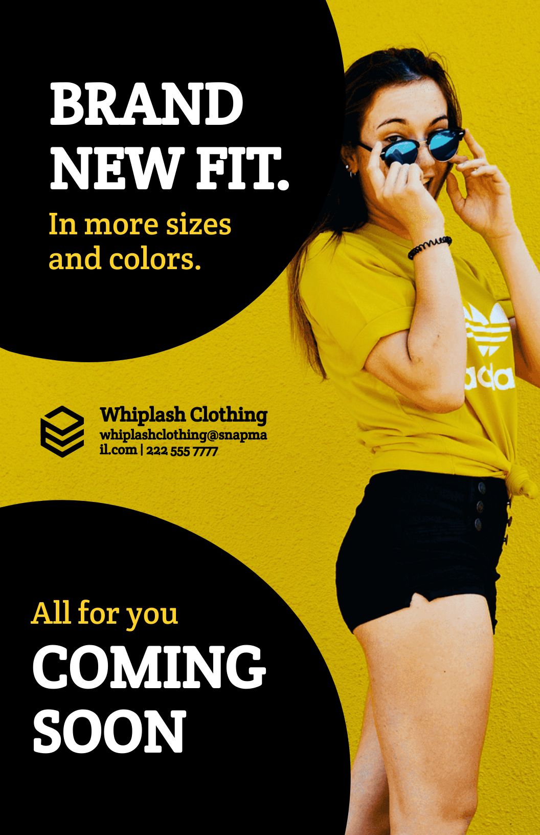 Clothing Store Coming Soon Poster In PSD Illustrator Word Publisher