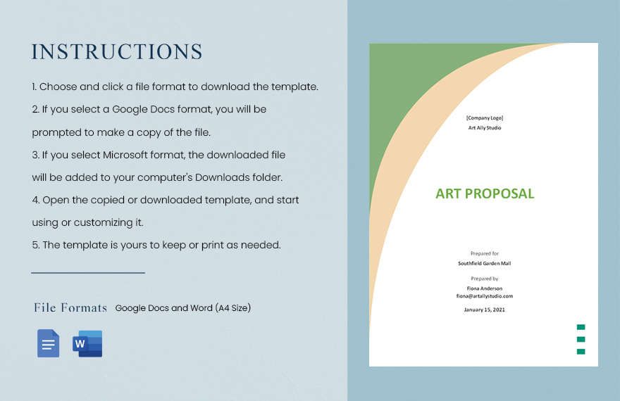 Art Proposal Template - Download in Word, Google Docs, PDF, Apple Pages ...