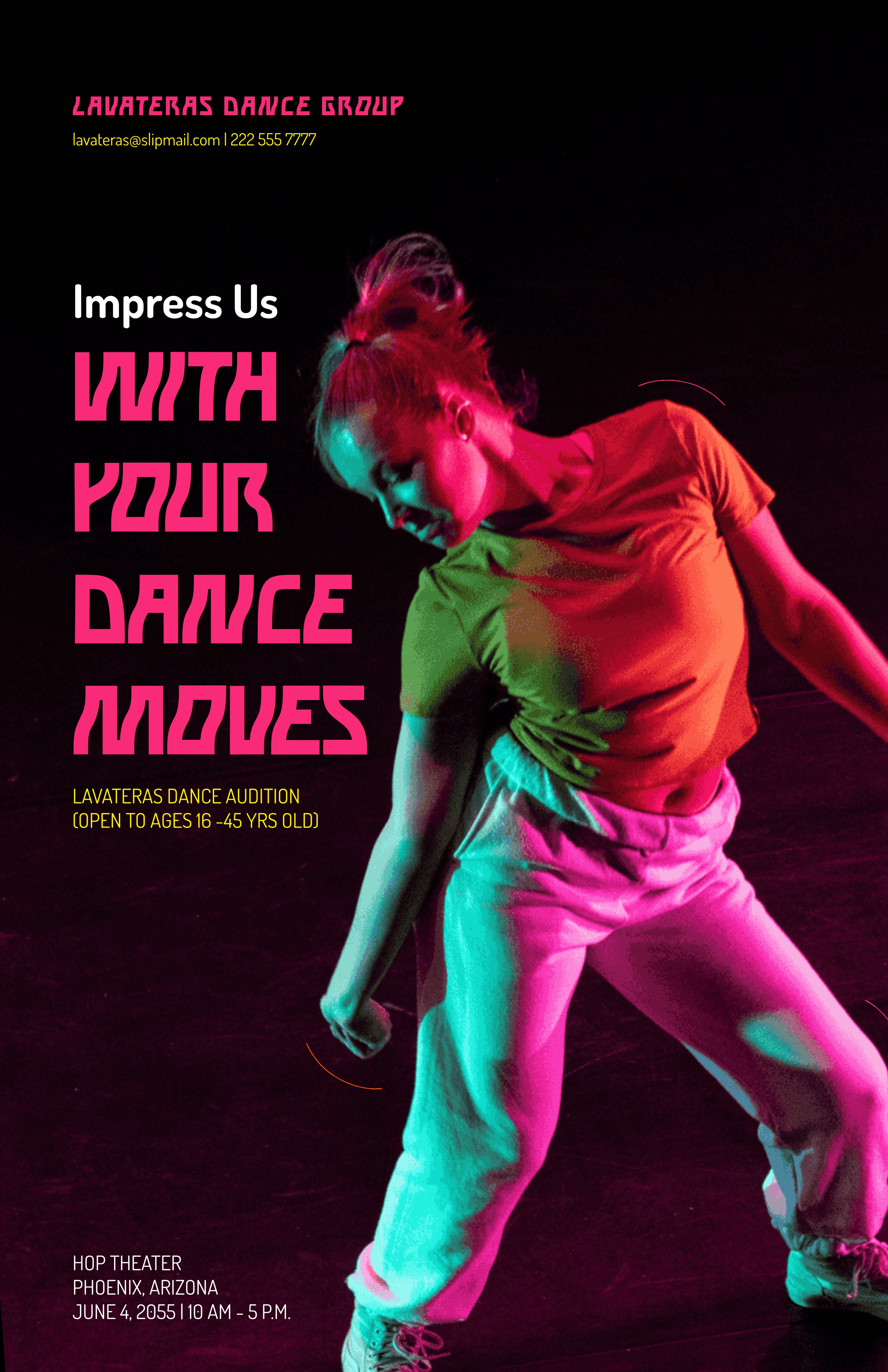 Dance Poster Template - Download in Illustrator, PSD, Apple Pages ...