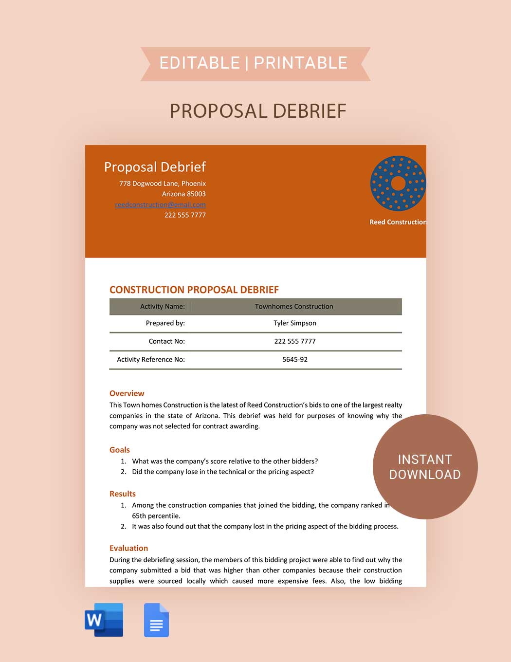 Debrief Template In Google Docs FREE Download Template